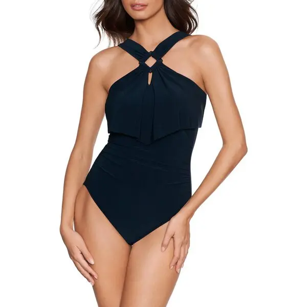 MAGICSUIT® Halter Neck One-piece Swimsuit - Black