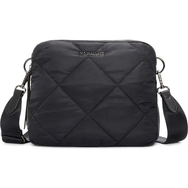 Mz Wallace Bowery Quilted Nylon Crossbody Bag - Black 2