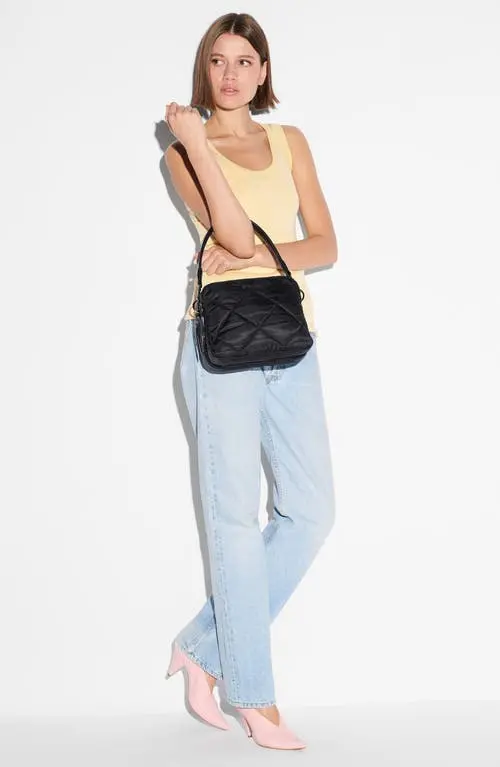 Mz Wallace Bowery Quilted Nylon Crossbody Bag - Black 2