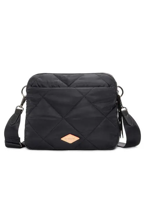 Mz Wallace Bowery Quilted Nylon Crossbody Bag - Black 2