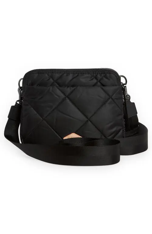 Mz Wallace Bowery Quilted Nylon Crossbody Bag - Black