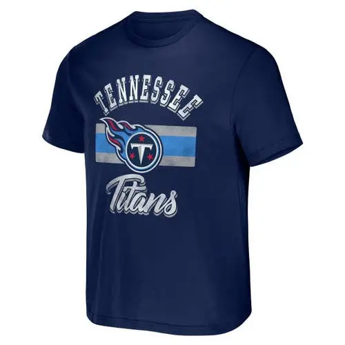 NFL X DARIUS RUCKER Collection Fanatics Tennessee Titans Stripe T-shirt - Navy