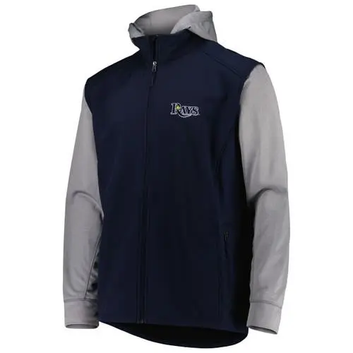 DUNBROOKE Heather Gray Tampa Bay Rays Alpha Full-zip Jacket