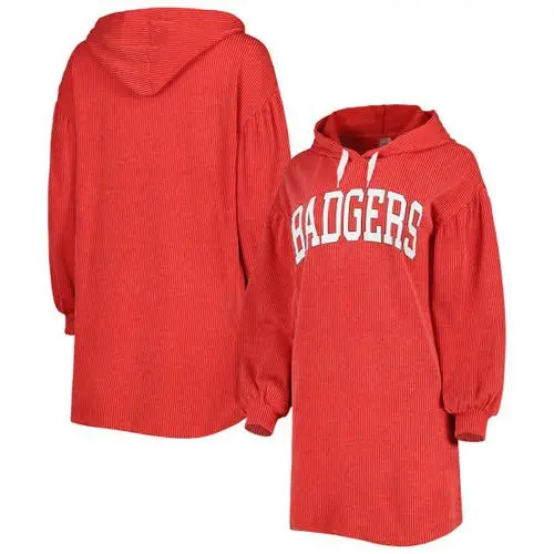 GAMEDAY COUTURE Wisconsin Badgers Game Winner Vintage Wash Tri-blend Dress - Red