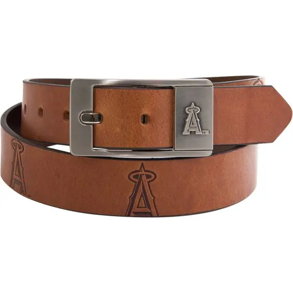 EAGLES WINGS Los Angeles Angels Leather Belt - Brown