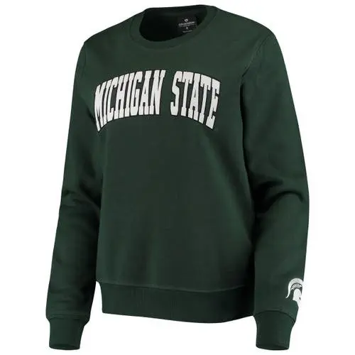 COLOSSEUM Michigan State Spartans Campanile Pullover Sweatshirt