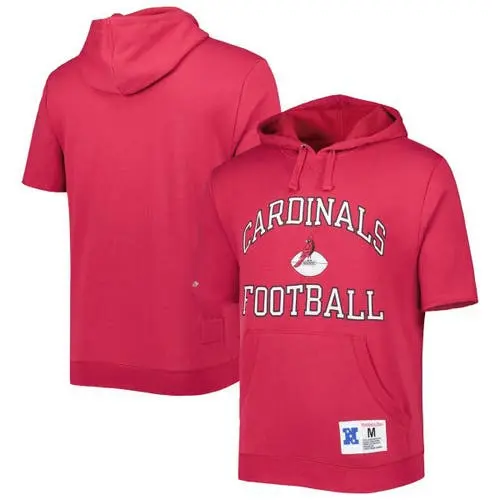 Mitchell & Ness Arizona S Washed Short Sleeve Pullover Hoodie