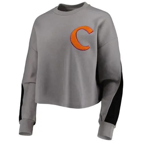 GAMEDAY COUTURE Clemson Tigers Colorblock Pullover Sweatshirt