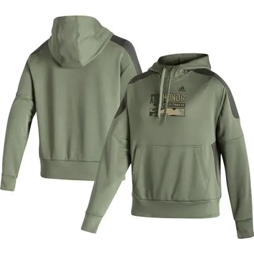 Adidas Texas A&m Aggies Salute To Service Military Appreciation Pullover Hoodie - Olive