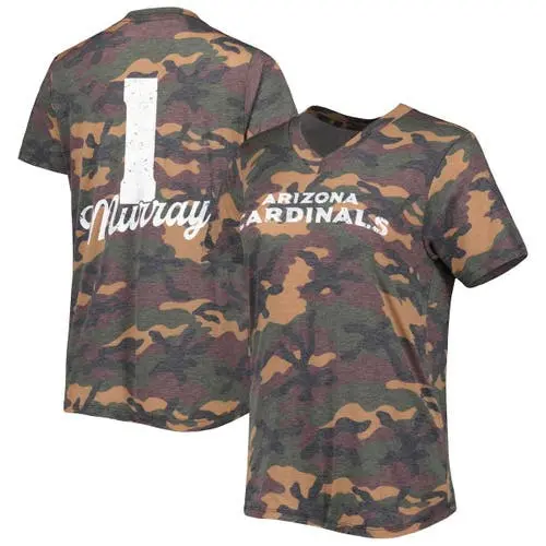 INDUSTRY RAG Majestic Threads Kyler Murray Arizona Cardinals Camouflage V-neck T-shirt - Camo