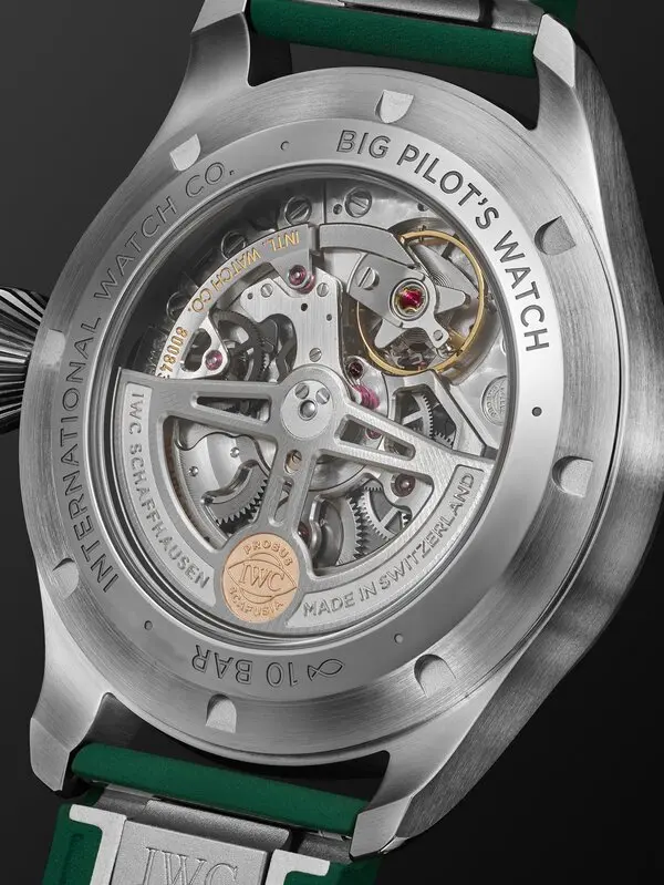 IWC SCHAFFHAUSEN Big Pilot's Automatic Stainless Steel Watch - Green