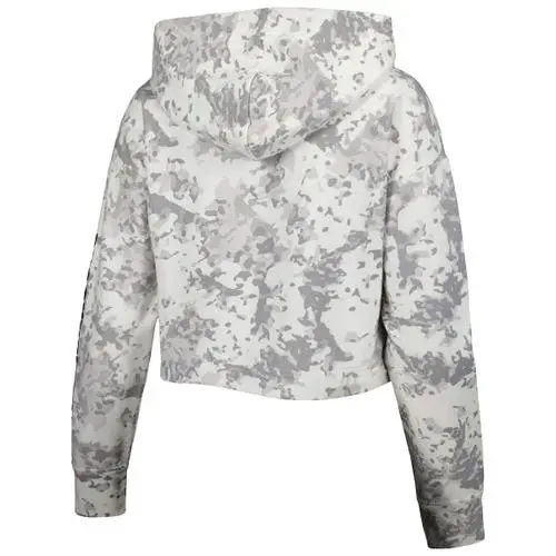 LUSSO Maia Tri-blend Cropped Quarter-zip Top