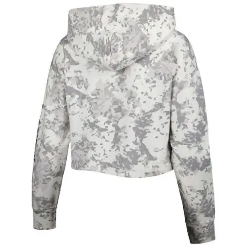 LUSSO Maia Tri-blend Cropped Quarter-zip Top