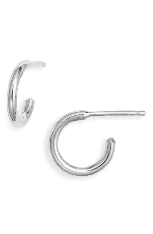 NASHELLE Everyday Hoop Earrings - Sterling Silver