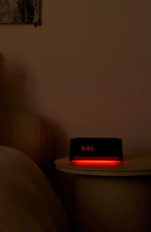 LOFTIE Smart Alarm Clock - Red Shell/chrome Top