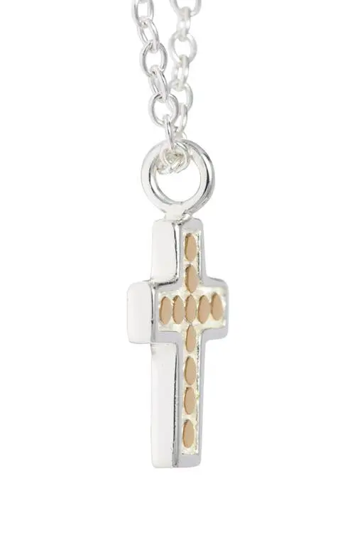 Anna Beck Gili Reversible Mini Cross Necklace