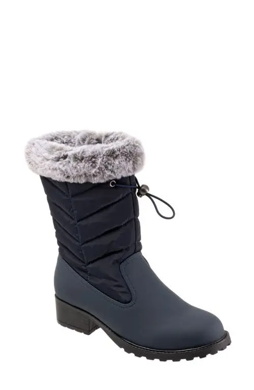 Trotters Bryce Faux Fur Trim Winter Boot
