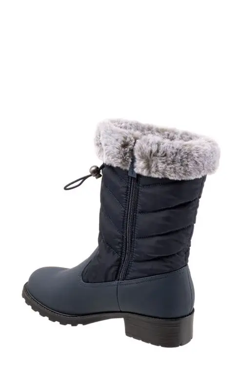 Trotters Bryce Faux Fur Trim Winter Boot