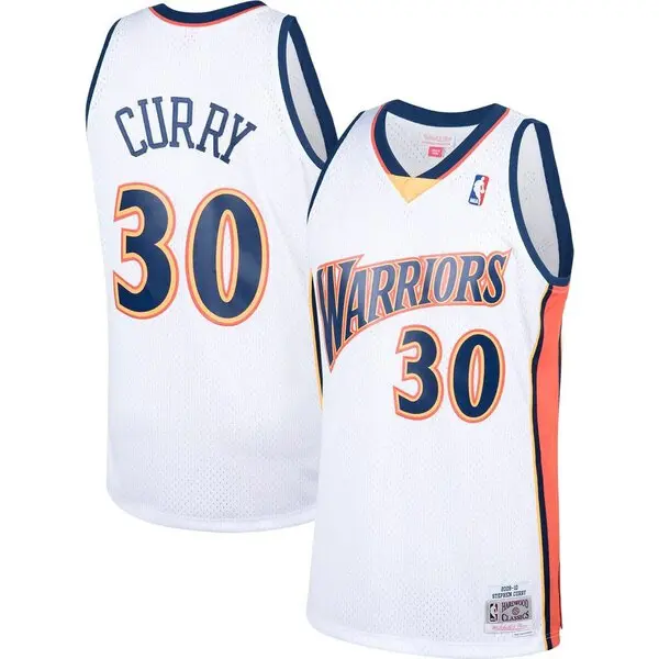Mitchell & Ness Stephen Curry Golden State Warriors Hardwood Classics Swingman Jersey - White