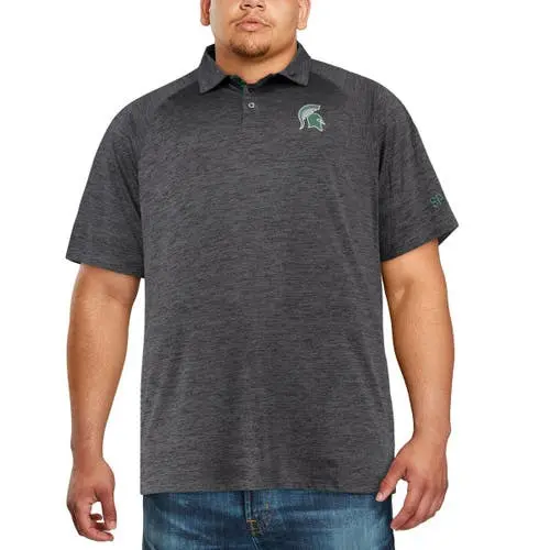 COLOSSEUM Michigan State Spartans Big & Tall Down Swing Polo