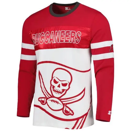 STARTER White Tampa Bay Buccaneers Halftime Long Sleeve T-shirt