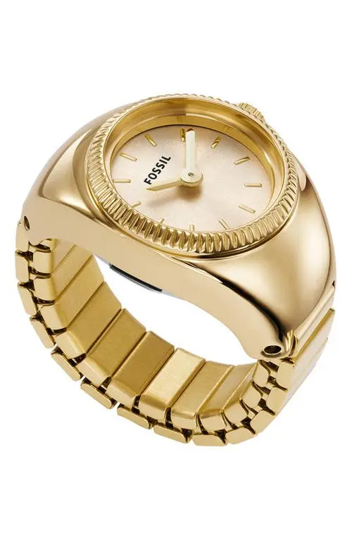 Fossil Ring Watch - Gold