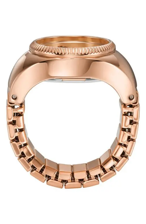 Fossil Ring Watch - Rose Gold