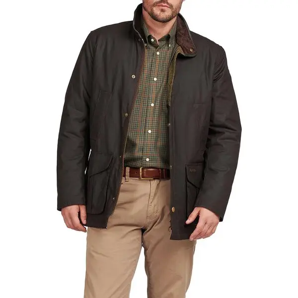 Barbour Hereford Waxed Cotton Jacket - Rustic