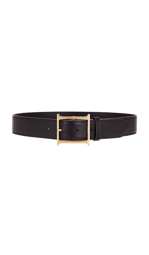 HELSA Logo Belt - Dark Brown