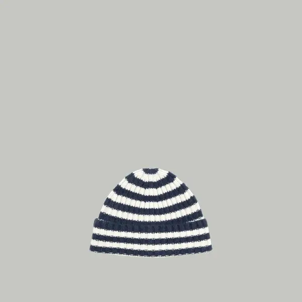 Everlane Cashmere Beanie - Bright Navy/bone