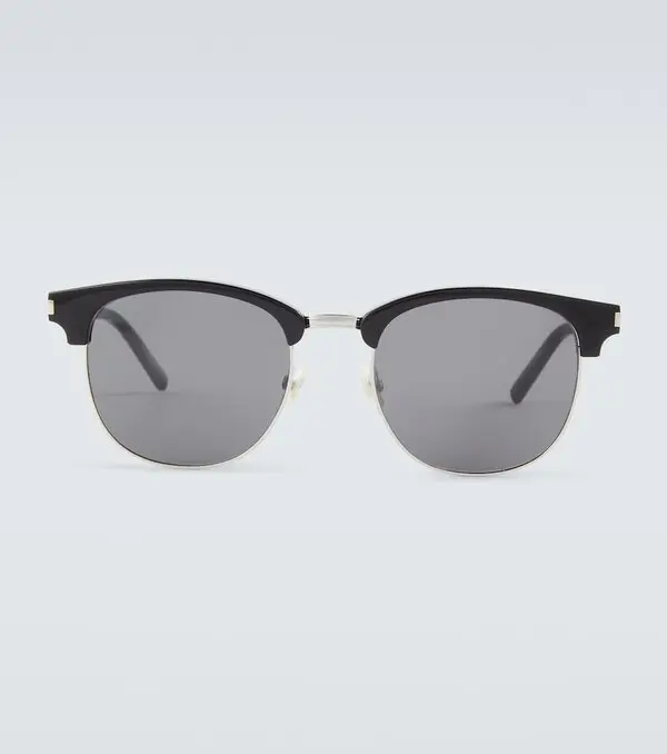 Saint Laurent Sl 108 Half-rim Sunglasses - Black