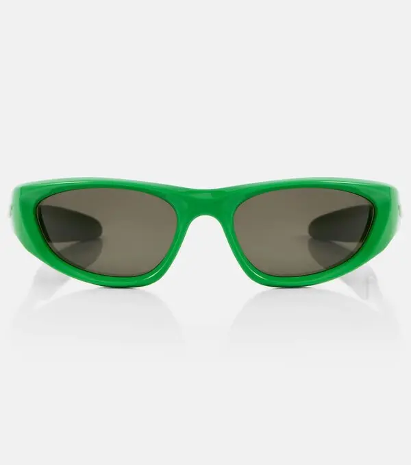 Bottega Veneta Wraparound Sunglasses - Green