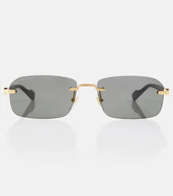 Gucci Rectangular Sunglasses - Black
