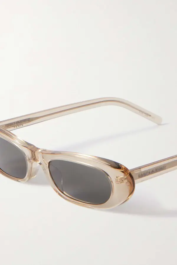 Saint Laurent Shade Oval-frame Sunglasses