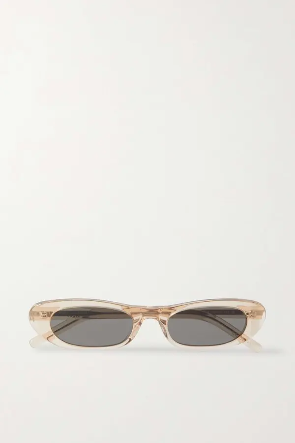 Saint Laurent Shade Oval-frame Sunglasses