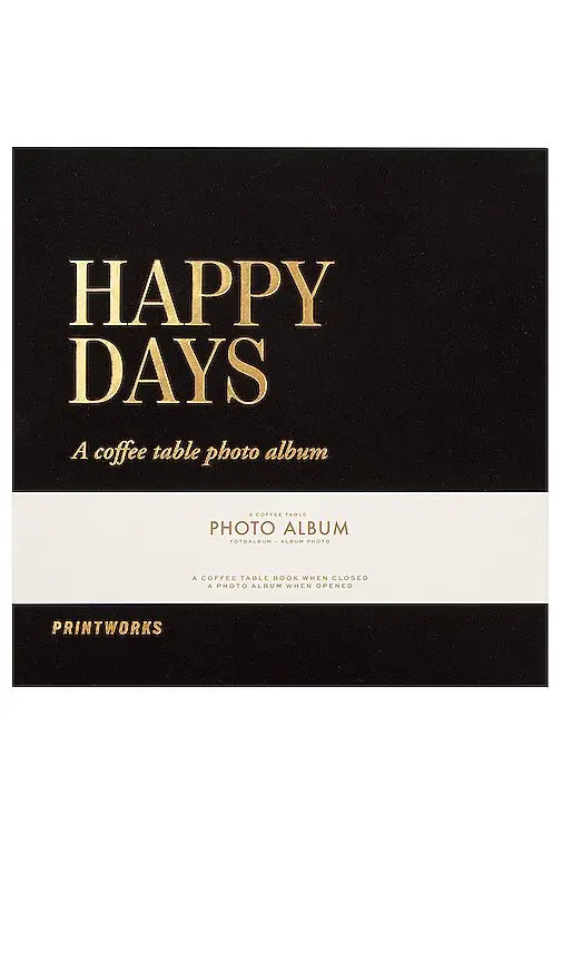PRINTWORKS Happy Days Photo Album - Black