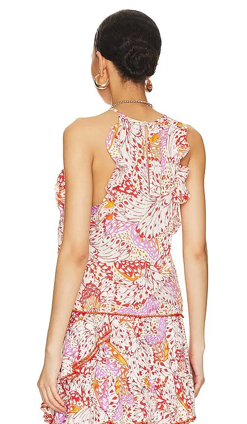 Poupette St Barth Alida Top In Orange