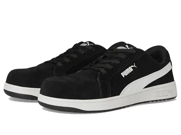 PUMA SAFETY Iconic Suede Low Top Athletic Shoes - Black