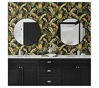 NEXTWALL Pineapple Floral Peel-and-stick Wallpa Per