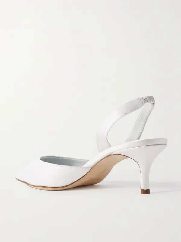 manolo blahnik - Manolo Blahnik Carolyne Bridal 50 Slingback Pumps