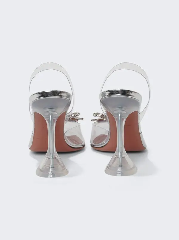 Amina Muaddi Rosie Glass Slingback Pumps