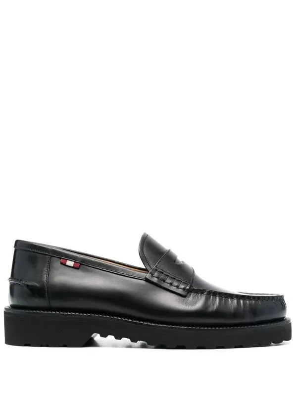 Bally Calf-leather Apron-toe Loafers