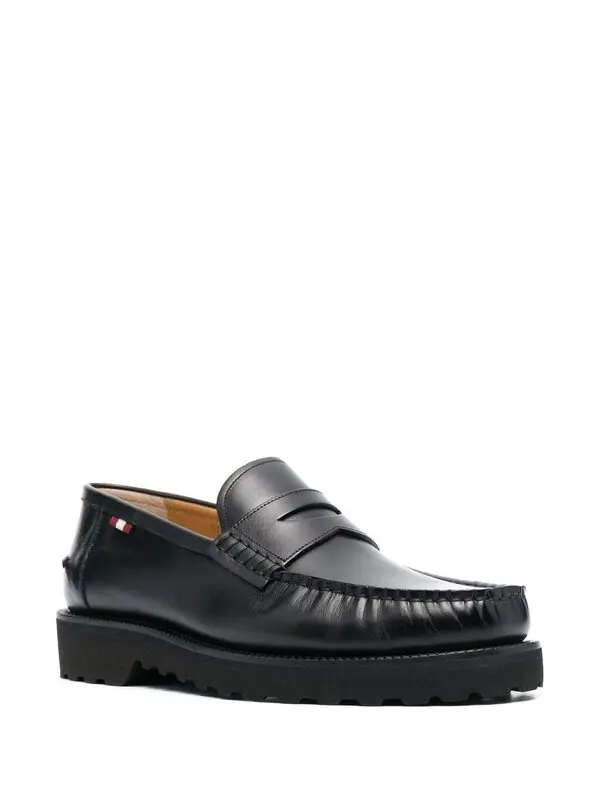 Bally Calf-leather Apron-toe Loafers