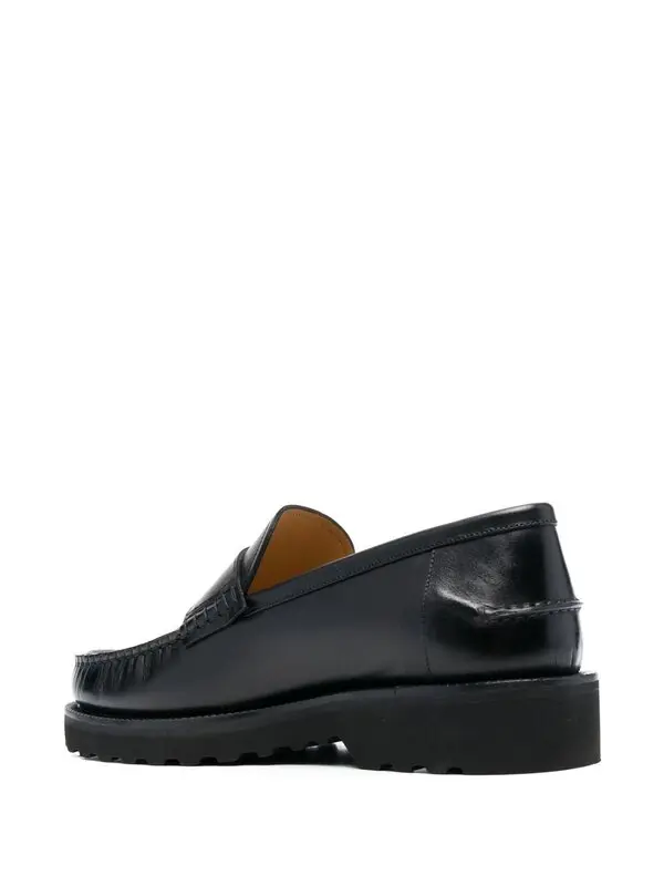 Bally Calf-leather Apron-toe Loafers