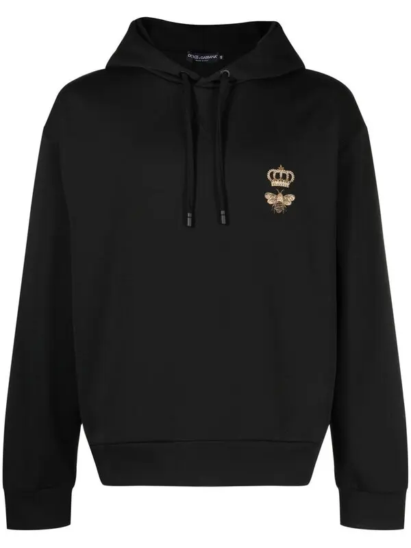 Dolce & Gabbana Embroidered Cotton Hoodie
