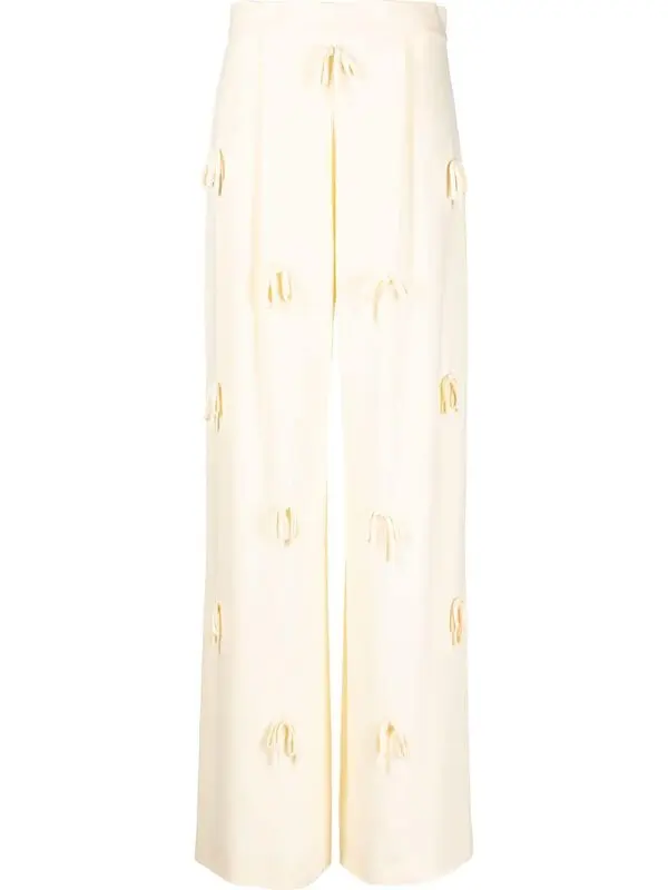 Viktor & Rolf Bow Detailing Wide Leg Trousers