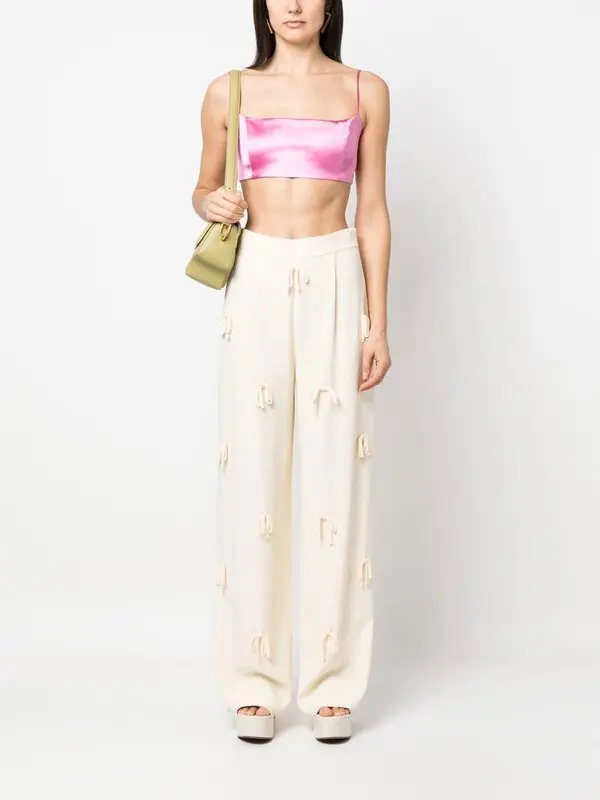 Viktor & Rolf Bow Detailing Wide Leg Trousers