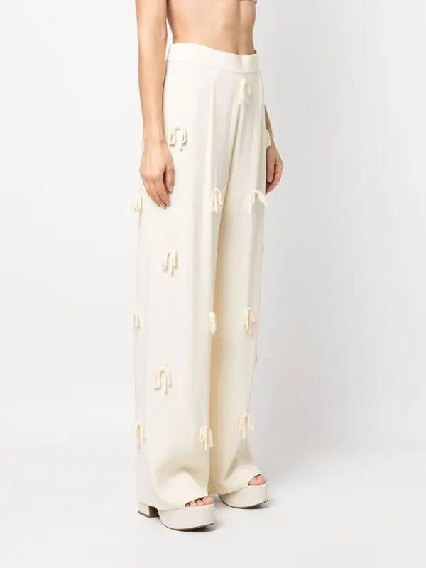 Viktor & Rolf Bow Detailing Wide Leg Trousers