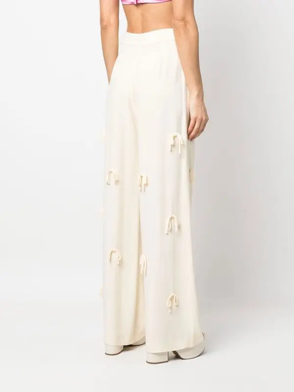 Viktor & Rolf Bow Detailing Wide Leg Trousers