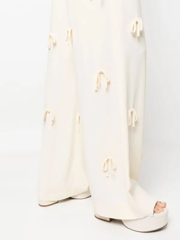 Viktor & Rolf Bow Detailing Wide Leg Trousers